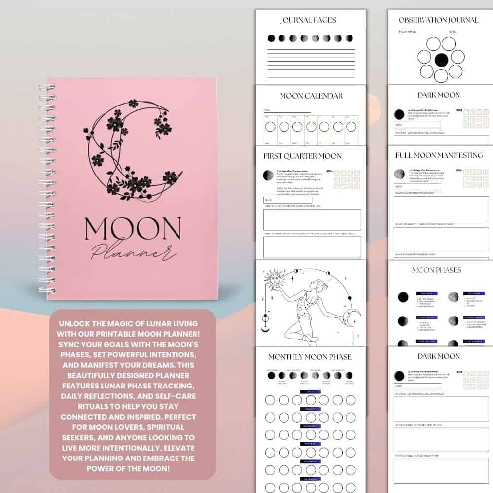 Moon planner pink - Temzli